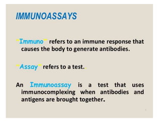 Immuno assay | PPT