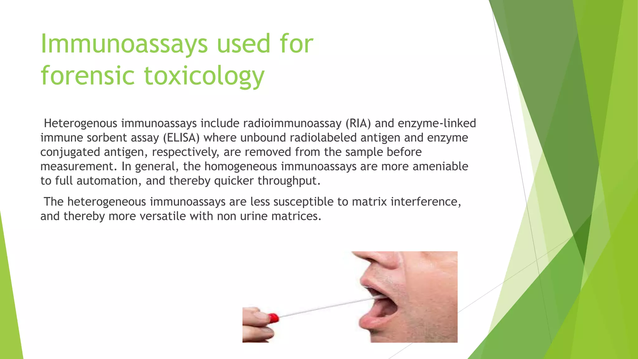 Immunoassay test and forensic toxicology | PPTX | Substance Abuse ...