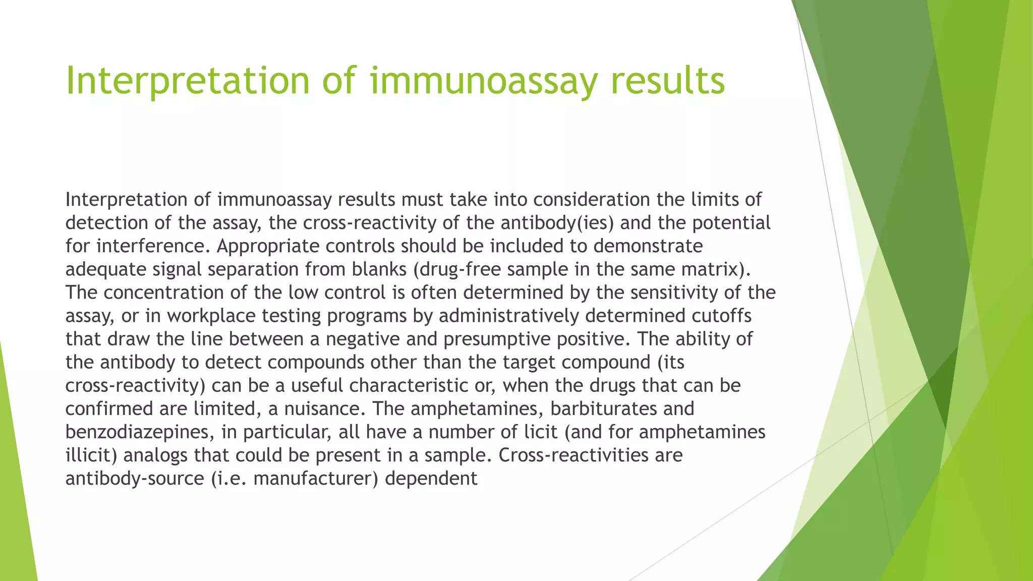 Immunoassay test and forensic toxicology | PPTX