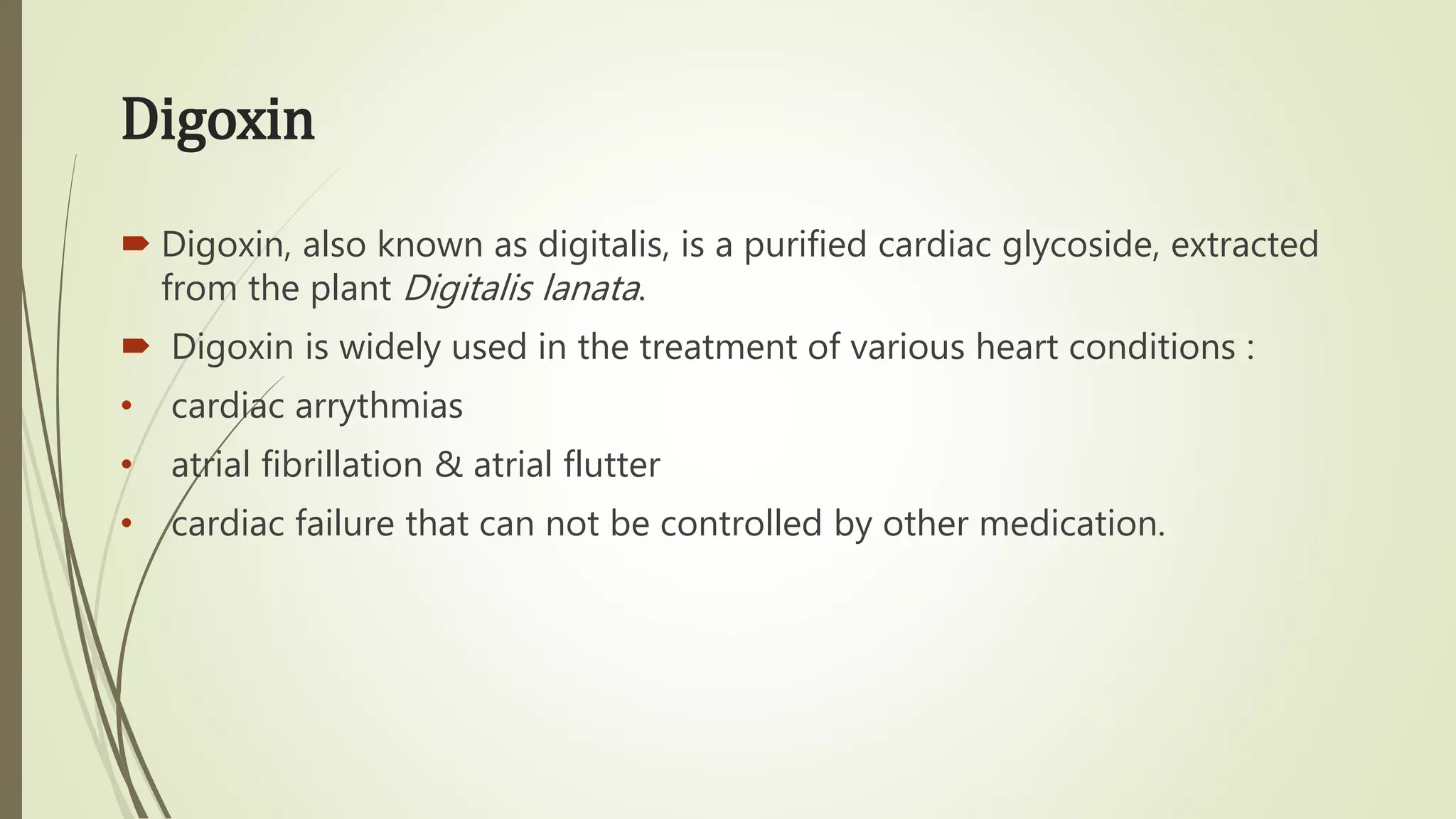 Immunoassay of digoxin | PPTX