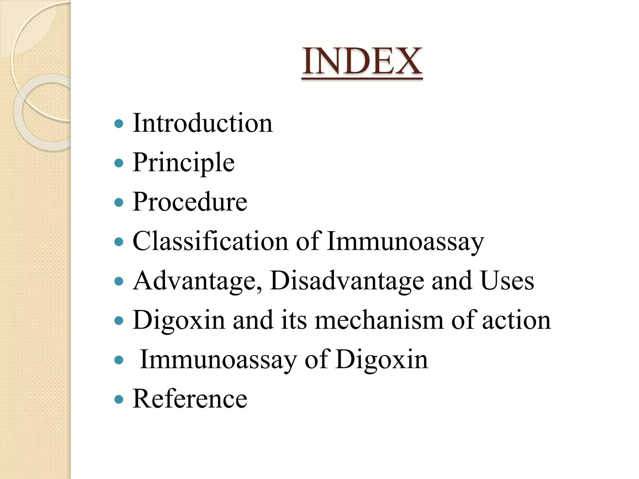 Immunoassay of digoxin | PPTX | Heart and Cardiovascular Diseases ...