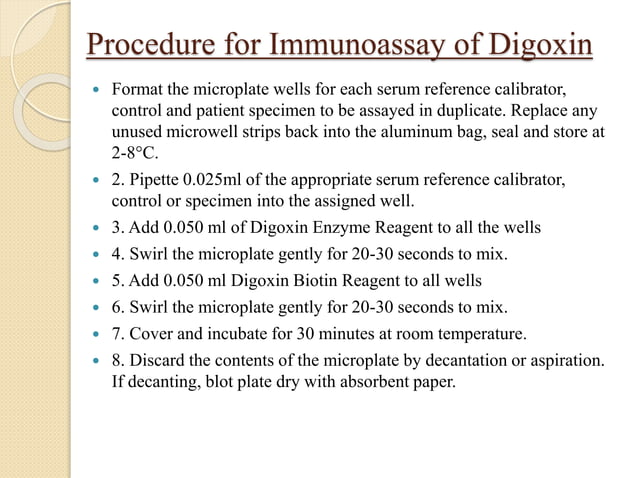 Immunoassay of digoxin | PPTX | Heart and Cardiovascular Diseases ...