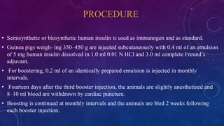 Immunoassay of insulin (neha) | PPTX
