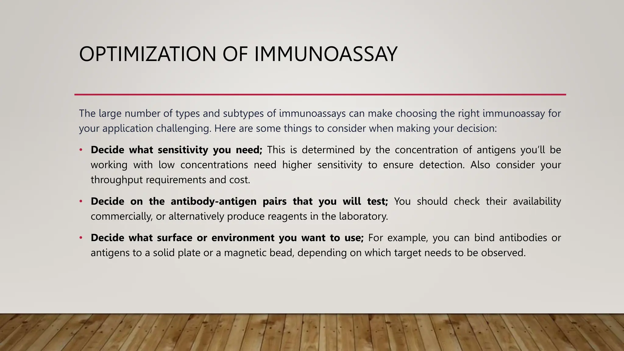 Theoretical Basis and Optimization of Immunoassay .pptx