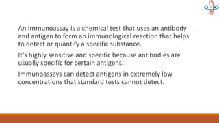 Immunoassay principles - Gideon Etowa | PPTX | Chemistry | Science