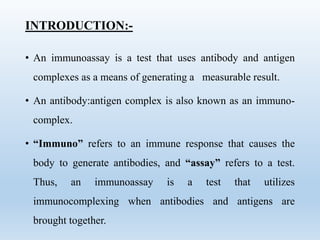 Immunoassay systems | PPTX