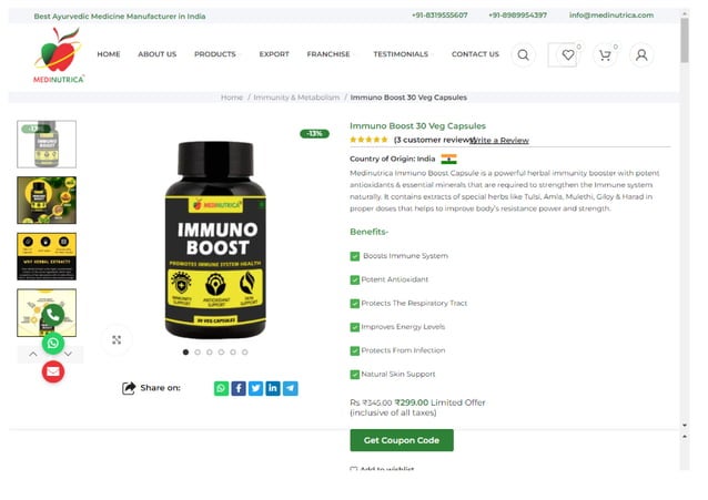 Immuno Boost 30 Veg Immunity System Boosting Capsules.pdf