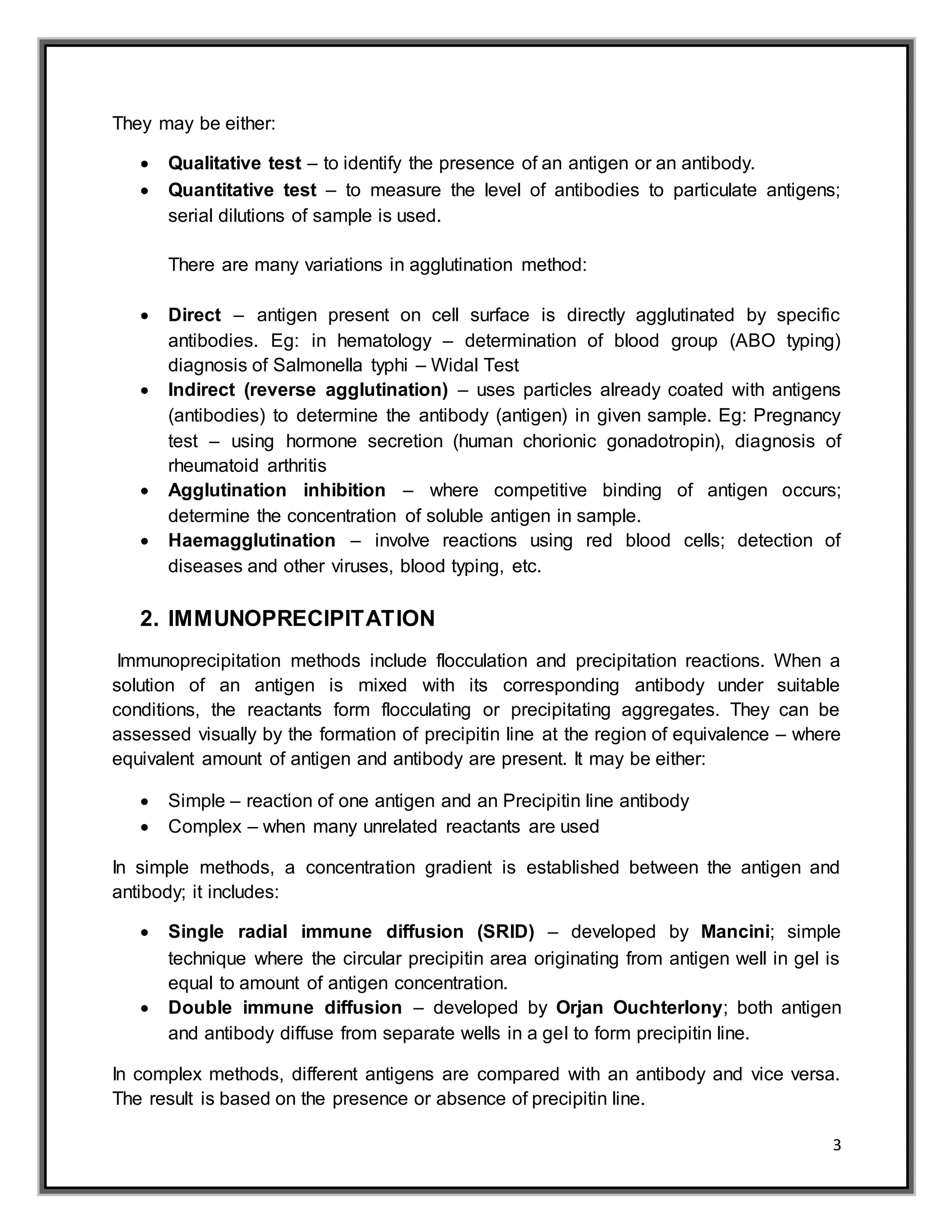 Immunochemical techniques | DOCX