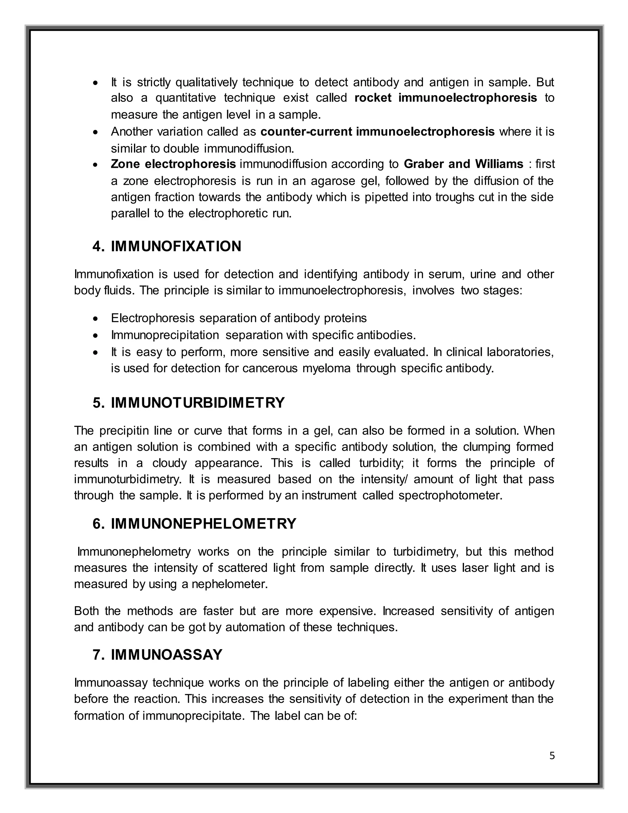 Immunochemical techniques | DOCX