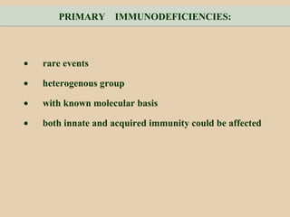 Immunodeficiencies | PPT