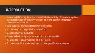 Immunodeficiency | PPTX