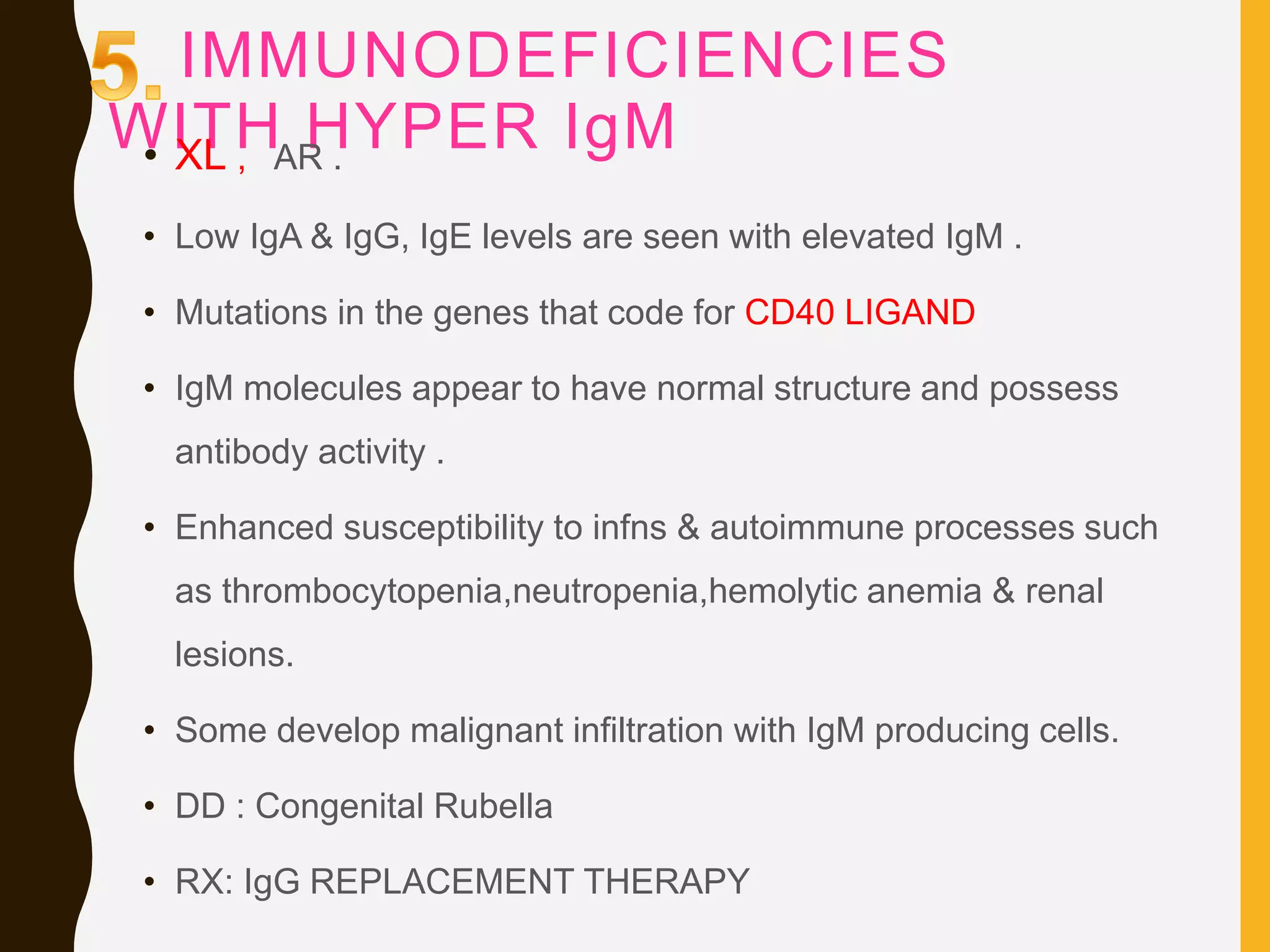 Immuno deficiency diseases- primary and secondary | PPTX