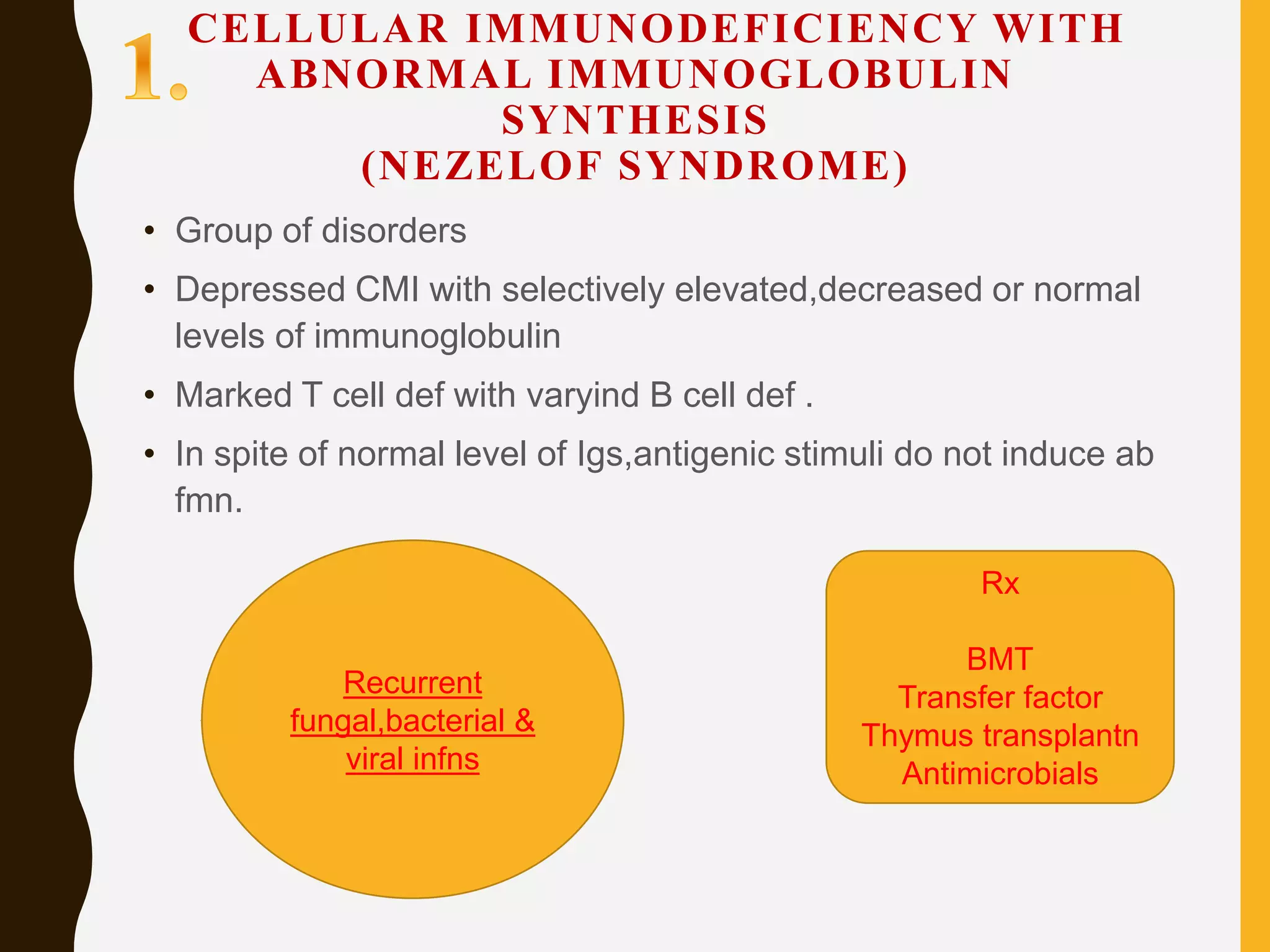 Immuno deficiency diseases- primary and secondary | PPTX