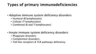 Immunodeficiency disorders: inherited & acquired | PDF