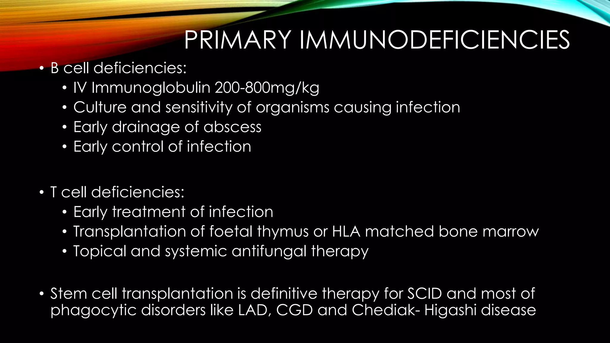 Immuno deficiency disorders | PPTX