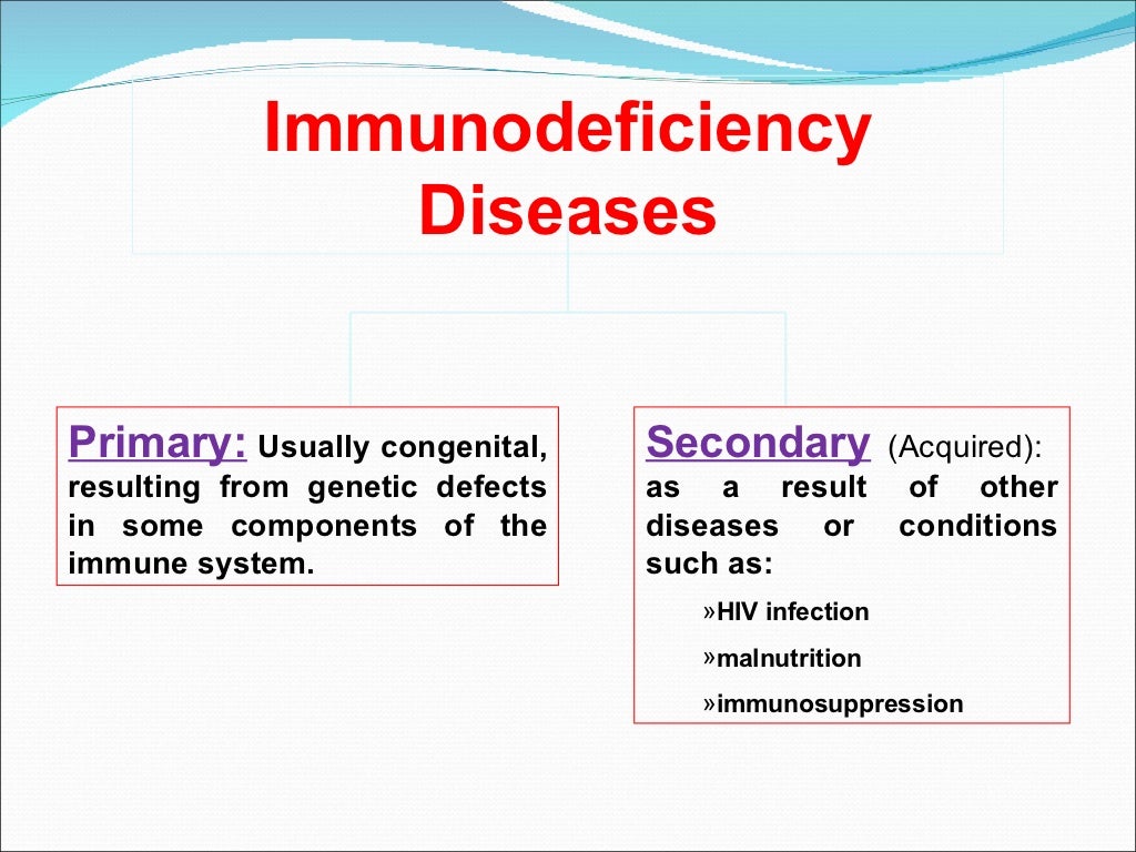 Immunodeficiency disorders,2010