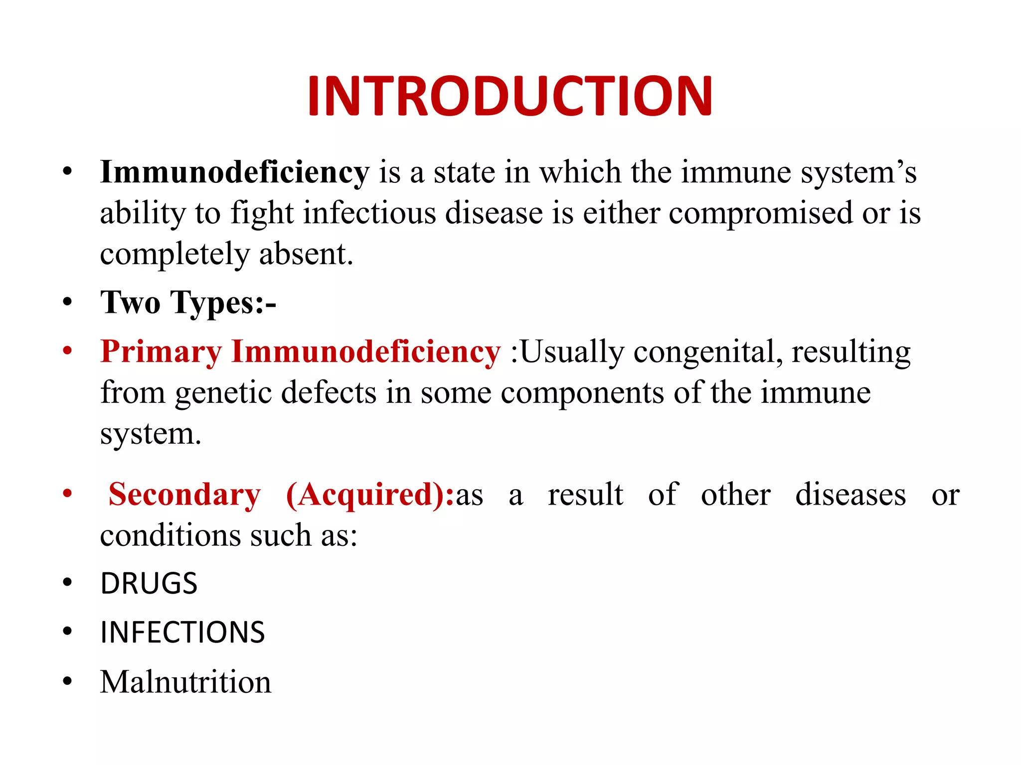 Immunodeficiency in children | PPTX