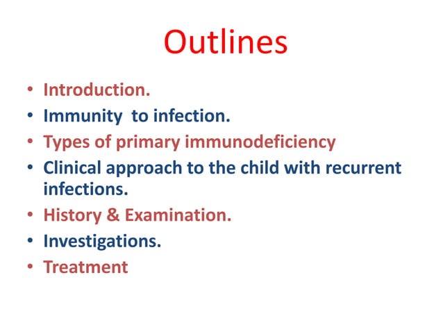 Immunodeficiency in children | PPTX | Blood Disorders | Diseases and ...
