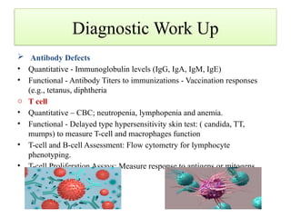 Immunodeficiency In Children Diagnosis And Management Pptx