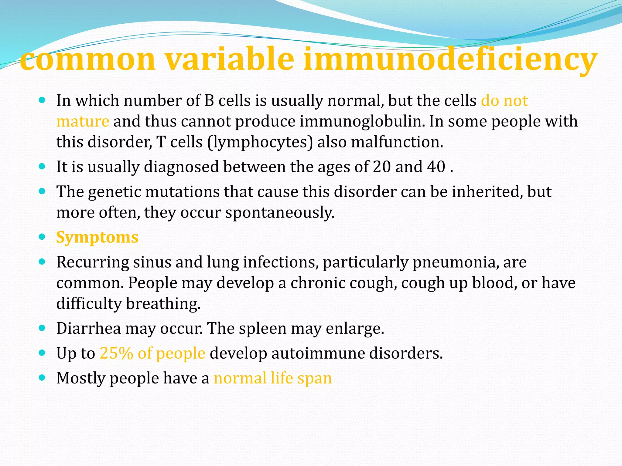 Immunodeficiency ppt | PPTX