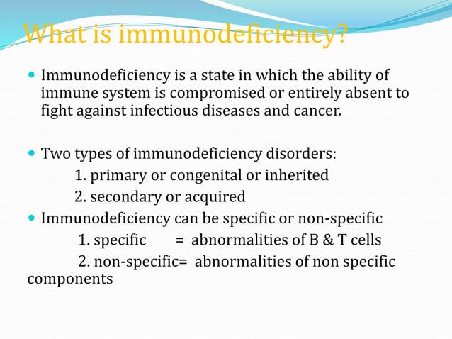 Immunodeficiency ppt | PPTX