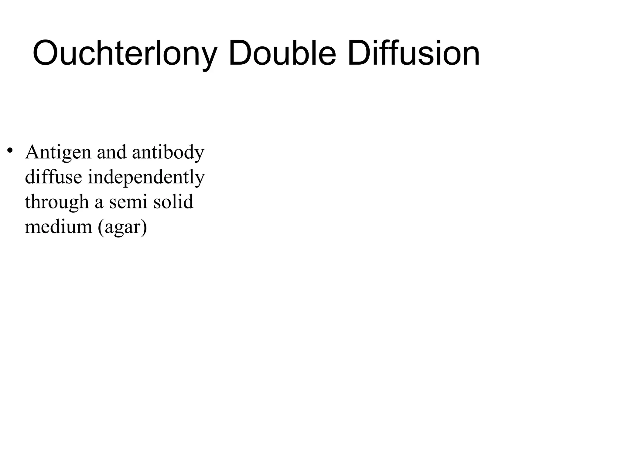 Immunodiffusion principles and application | PPT