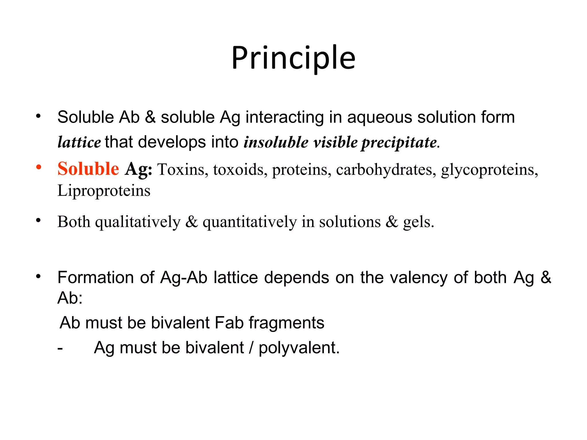 Immunodiffusion principles and application | PPT