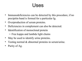 Immunodiffusion principles and application | PPT