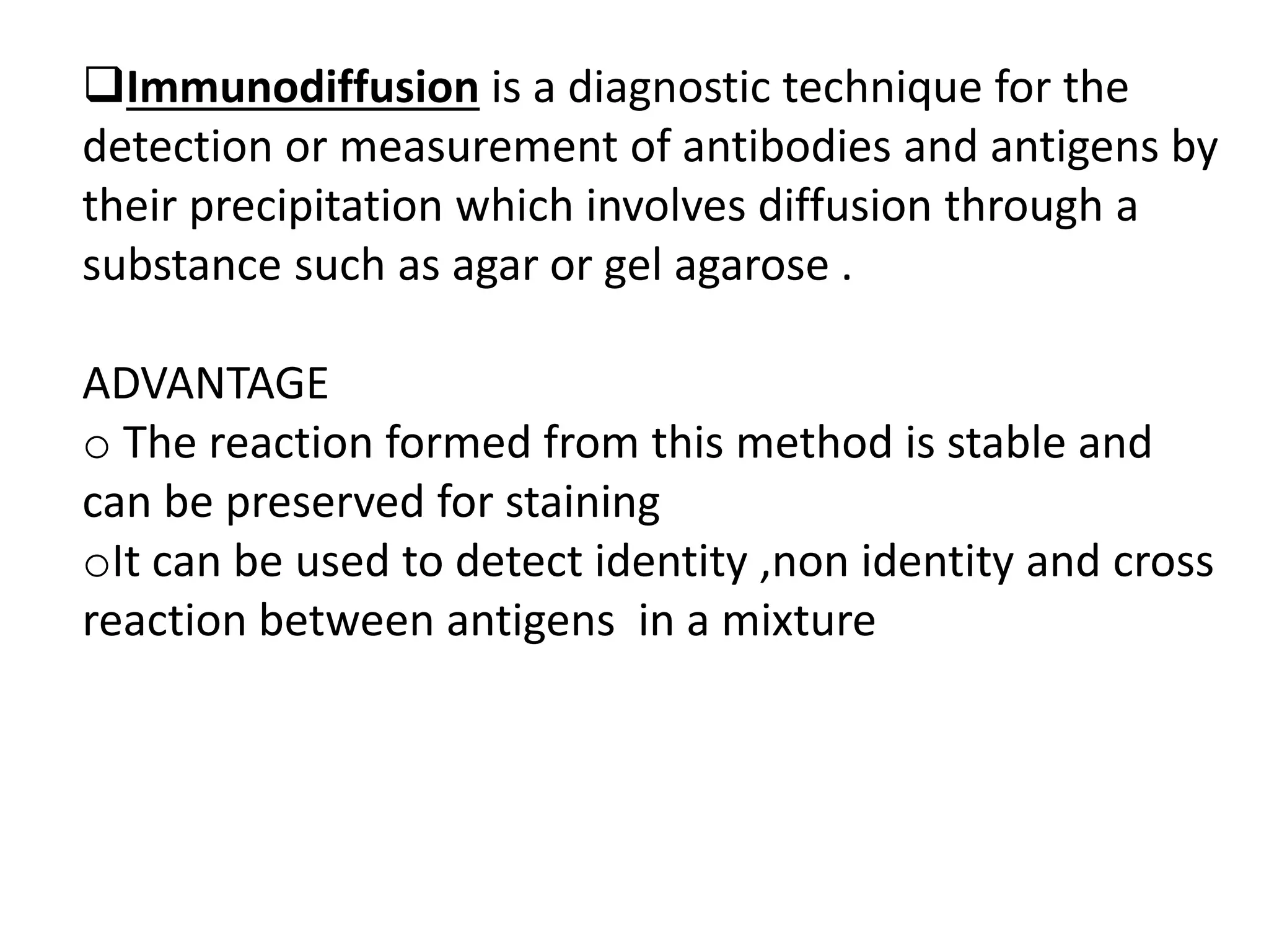 Immunodiffusion | PPTX