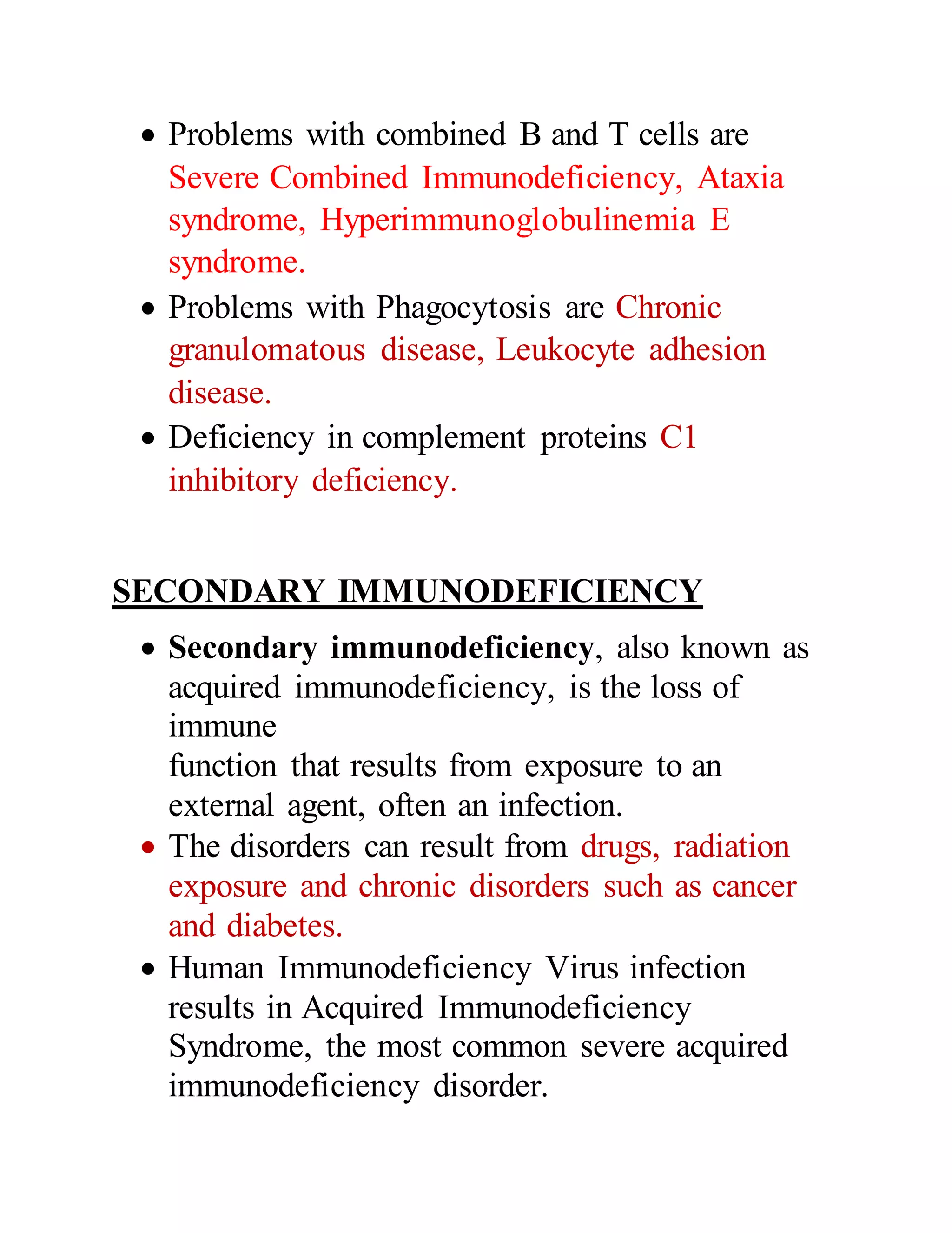 Immunodificiency | DOCX
