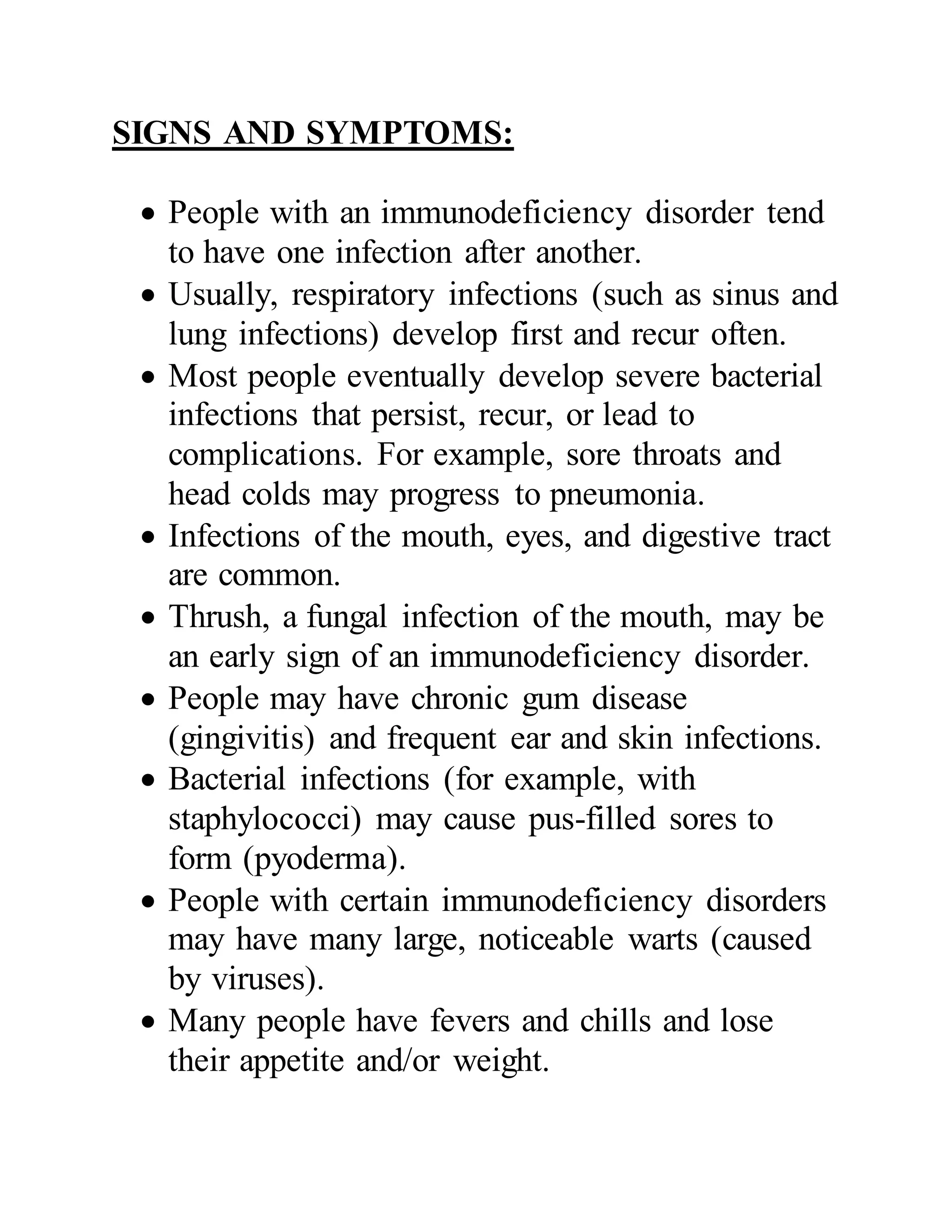 Immunodificiency | DOCX
