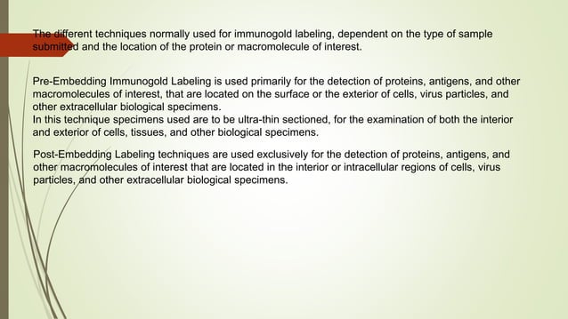 Immunoelectron microscopy | PPTX