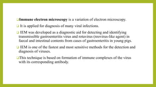 Immunoelectron microscopy | PPTX