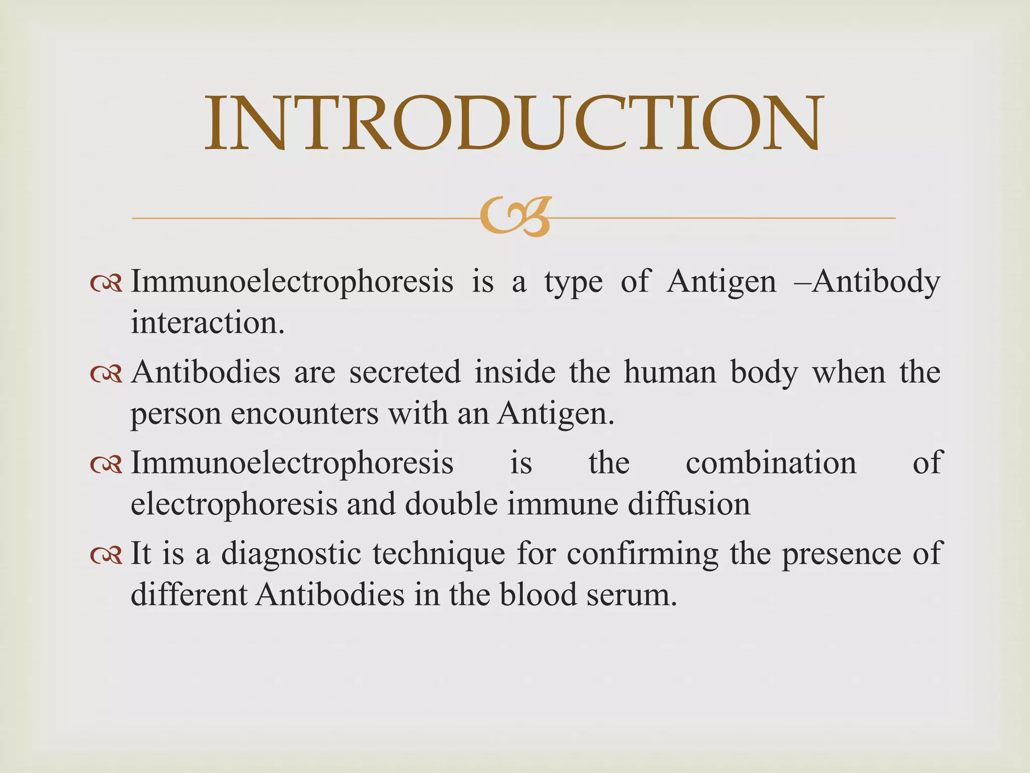 Immunoelectrophoresis | PPTX