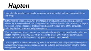 Immunogens and antigens | PPTX