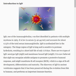 Immunoglobulin IgD | PDF