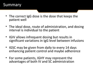 Frontiers in Immunoglobulin Therapy | PPT