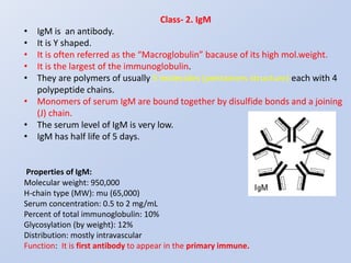 Immunoglobulin or antibody and their types | PPTX