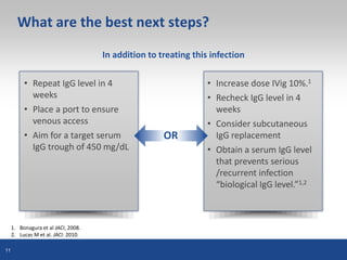 Immunoglobulin Replacement Therapy: Individualizing a Regimen | PPTX