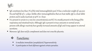 Immunoglobulins: structure, functions & types | PPTX