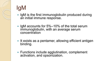 Immunoglobulins | PPTX