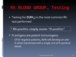 Immunohematology basics | PPT