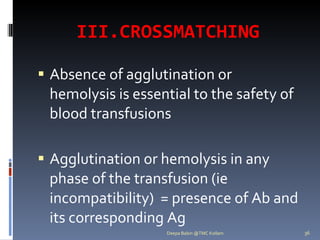 Immunohematology basics | PPT