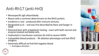 Rh D Variants | PPTX