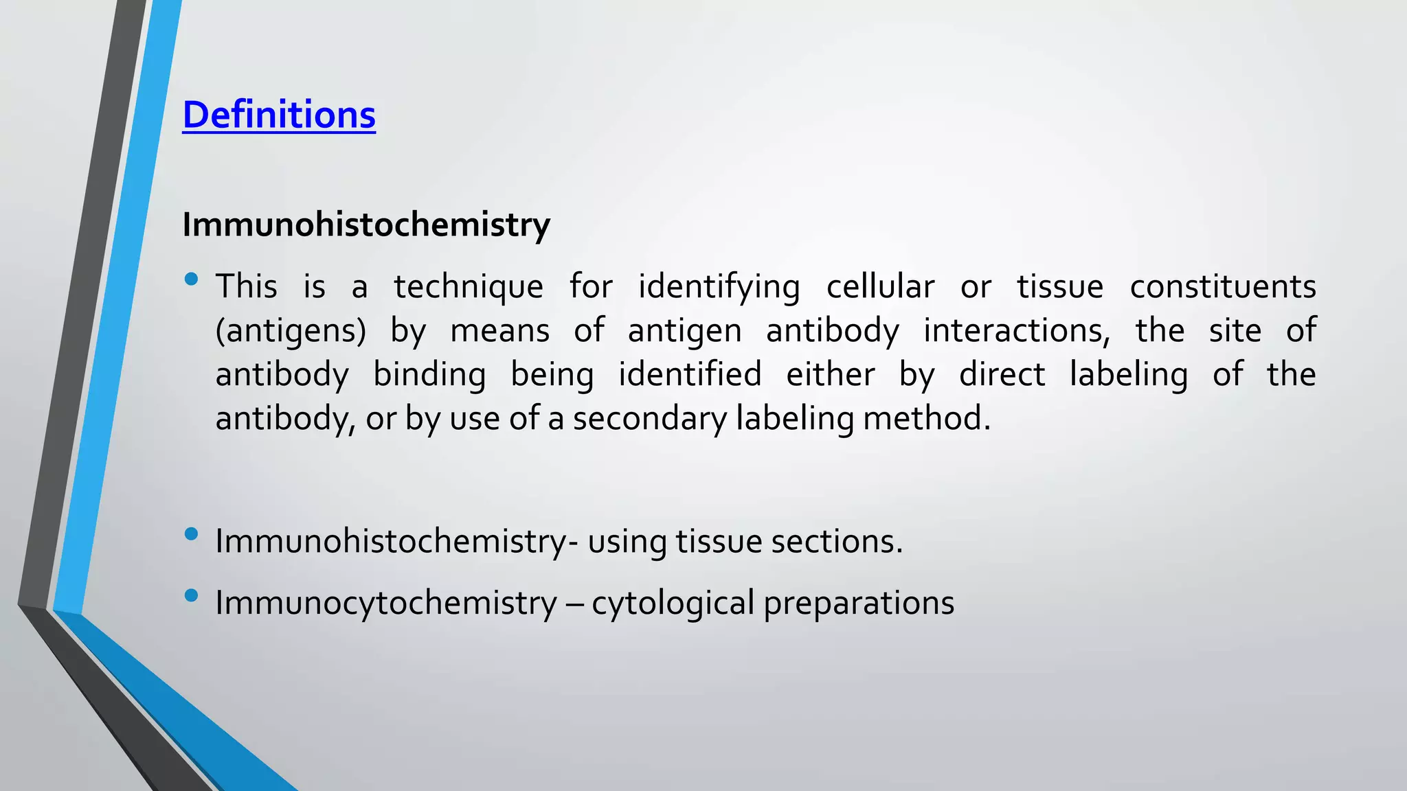 Immunohistochemistry METHODS | PPTX