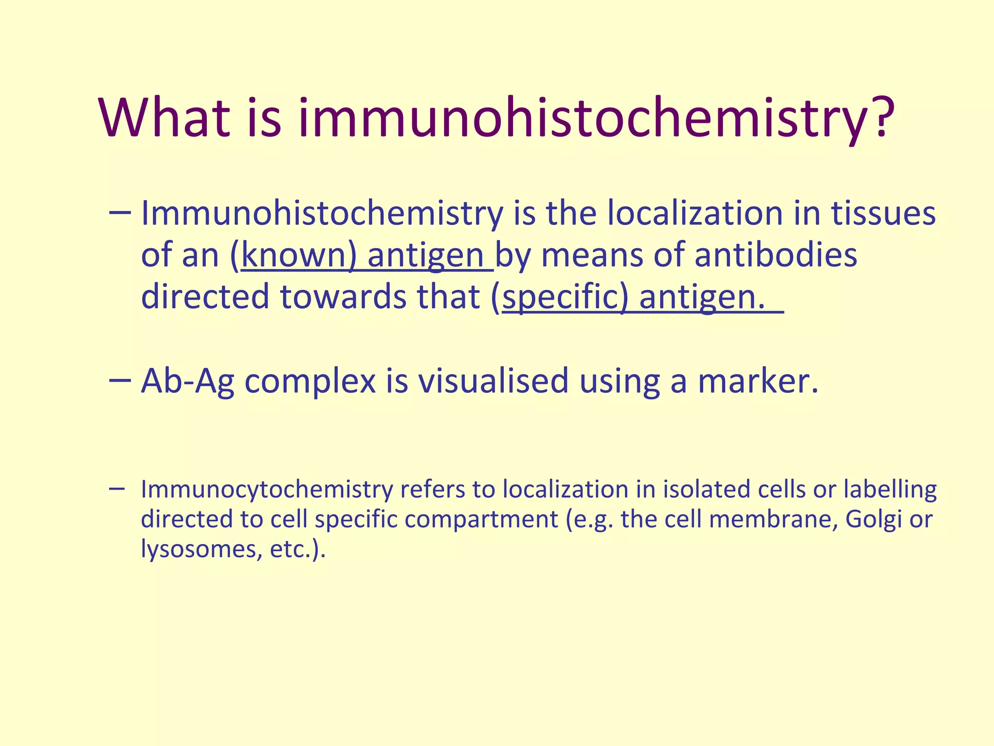 Immunohistochemistry | PPT