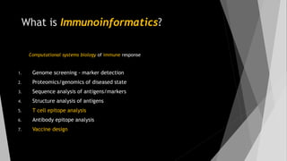 Immunoinformatics | PPTX