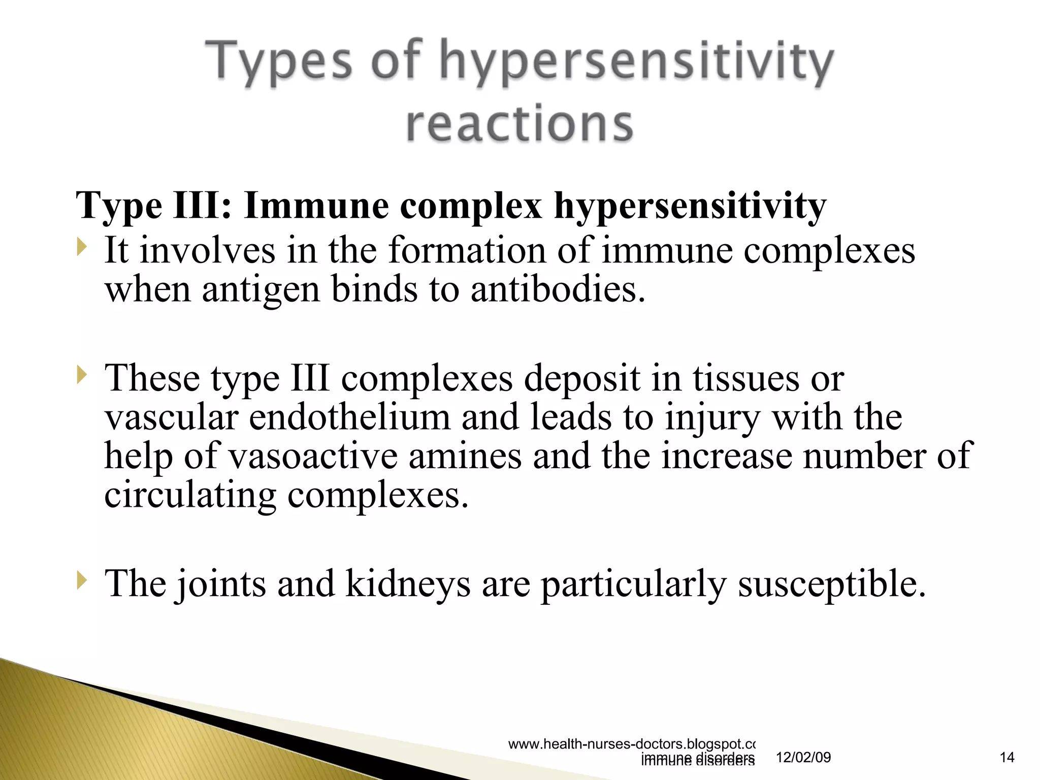 Immunological Disorders | PPT