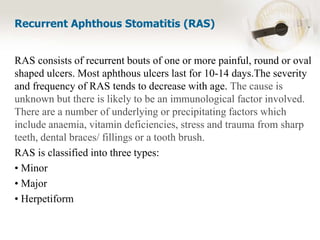 IMMUNOLOGICAL ASPECTS OF ORAL DISEASES.pptx