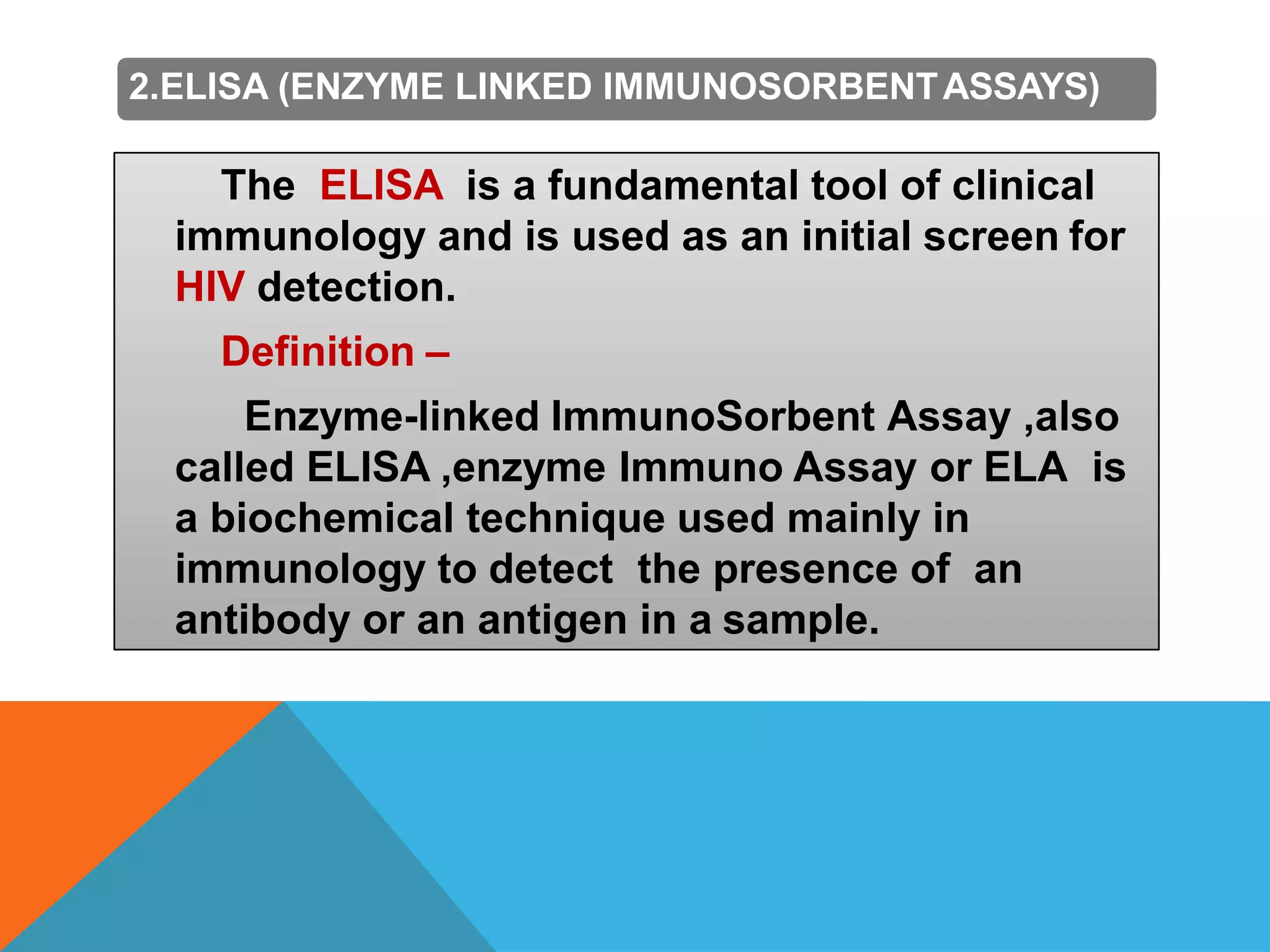 Immunological assays (RIA &ELISA) | PPTX